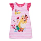 Esme & Roy Toddler Girl Flutter Sleeve Nightgown Pajamas - Walmart.com