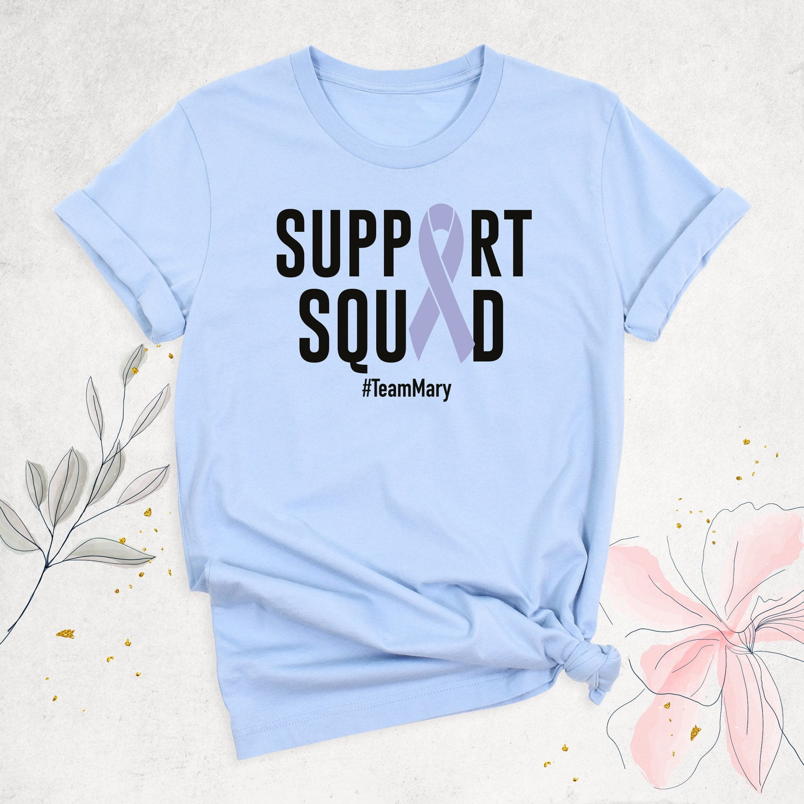 Esophageal Cancer Awareness Shirt, Periwinkle Ribbon Tshirt, Esophageal Cancer Survivor Tee ...