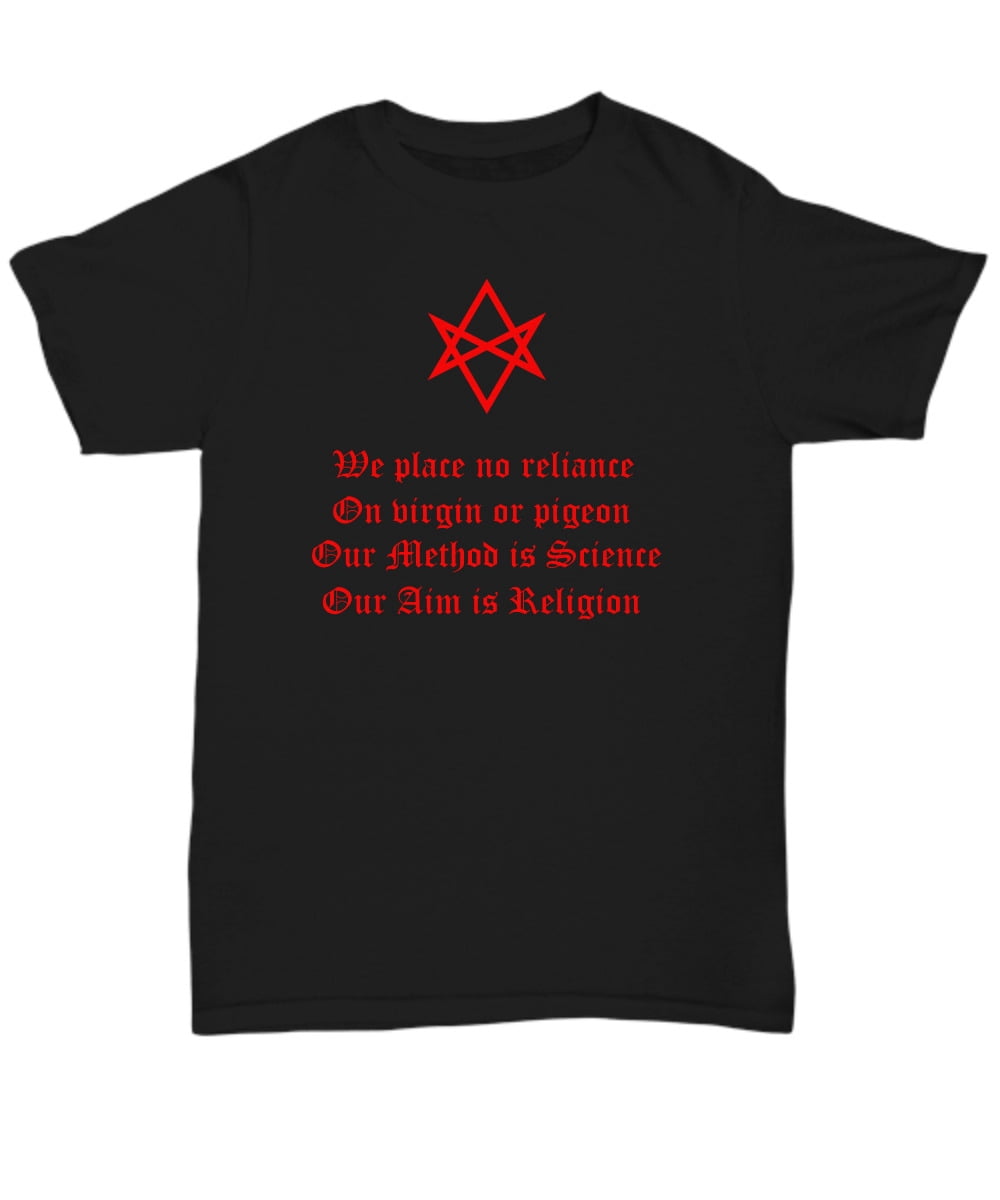 Esoteric Thelema Crowley OTO shirt - Our Method is Science Our Aim is ...