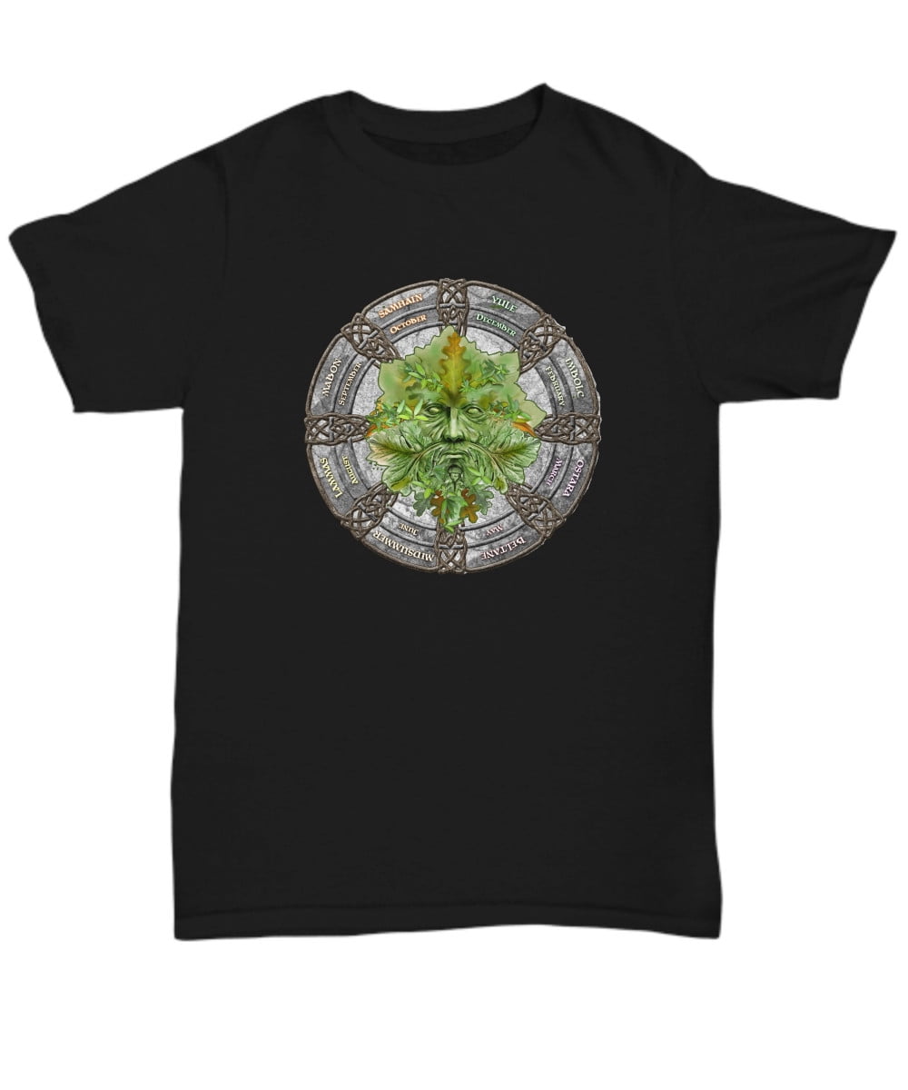 Esoteric Wicca shirt - Green men pagan symbol tee Paganism Celtic ...