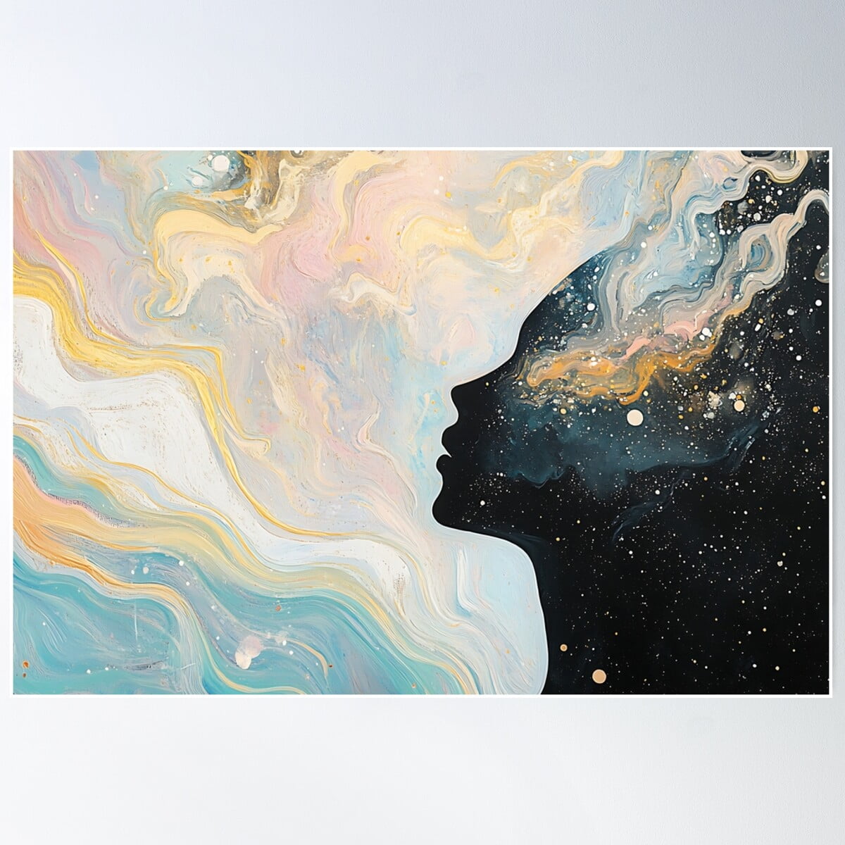 Esotericism Art: Ethereal Astral Projection Poster Wall Art, Modern ...