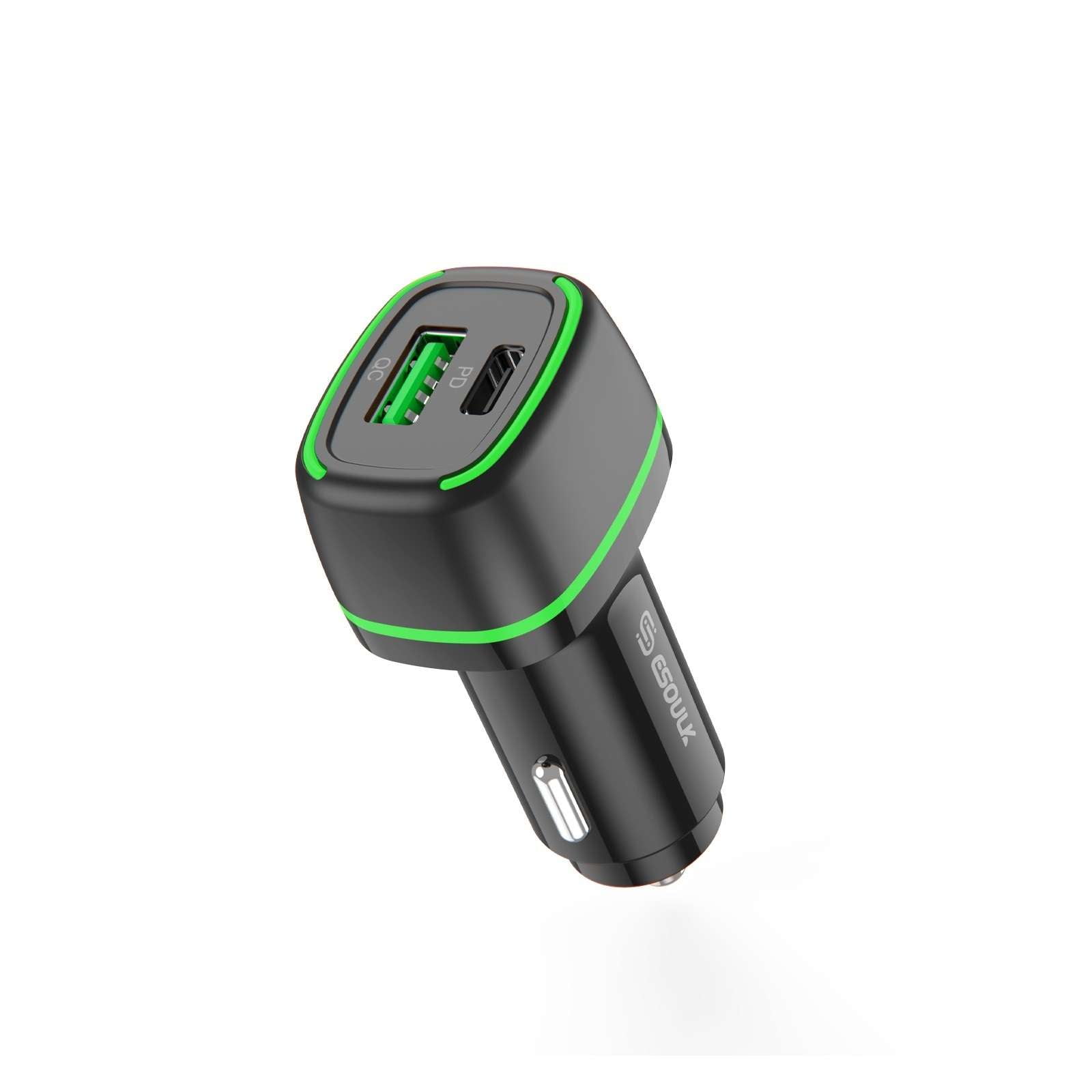 Esoulk 36W PD 2-Port, USB-C & USB-A Fast Charge Car Charger for Ulefone ...
