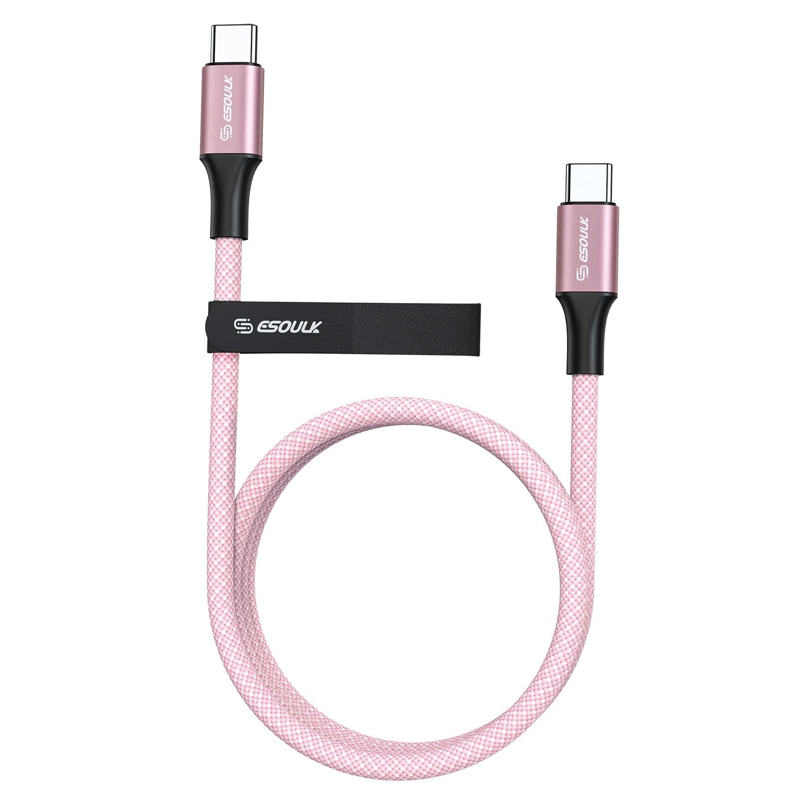 Esoulk 6ft USB-C to USB-C 100W 5A 20V Fast Charging/Data Sync Nylon ...