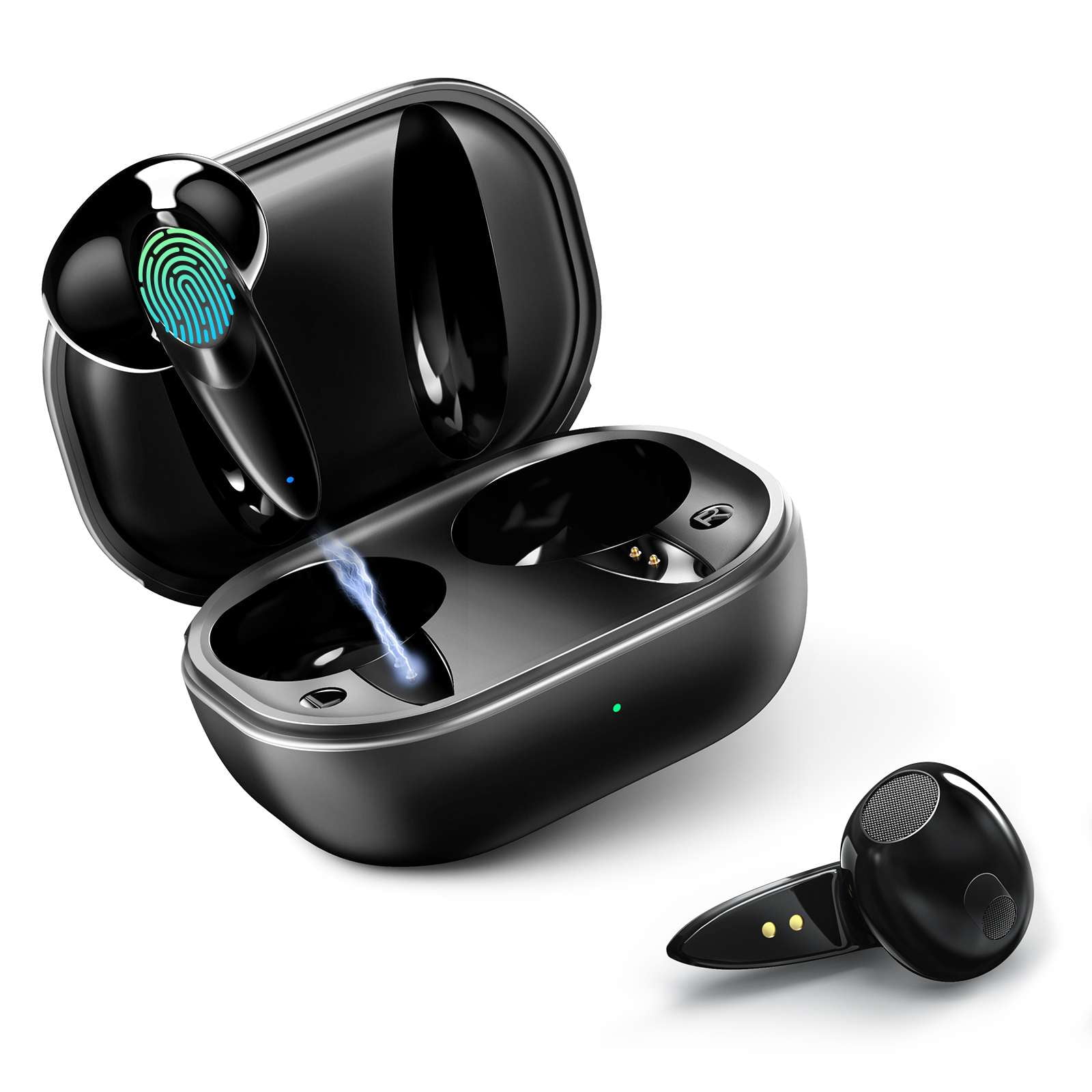 Esoulk True Wireless Semi in Ear Earbuds, Noise Cancelling Bluetooth ...
