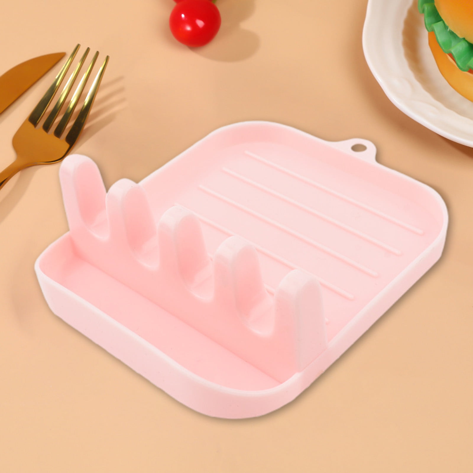 Espátula de cocina Escurridor de encimera Una tapa Cocina casera Palillos Cuchara Espátula ...