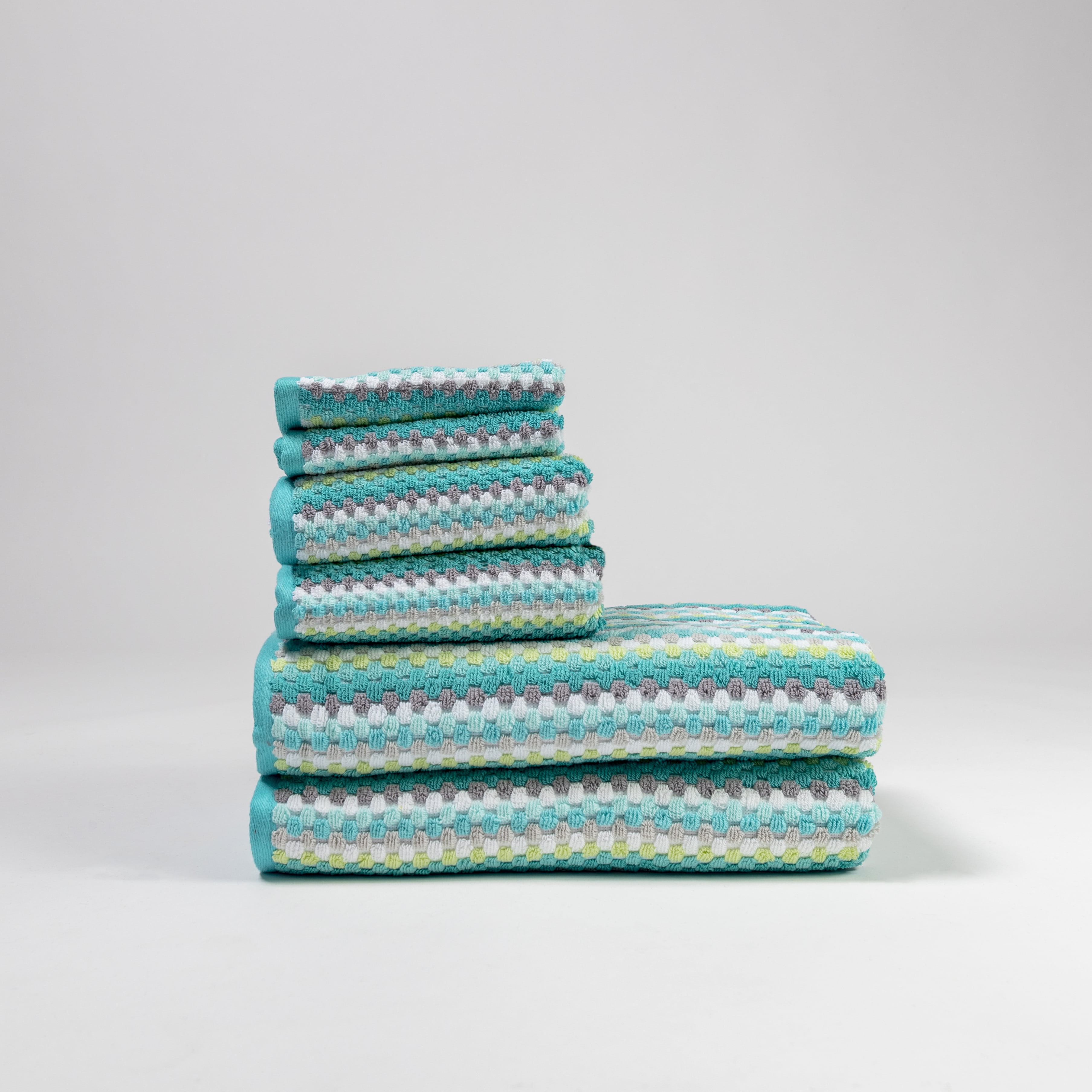 Espalma Color Pop Textured Cotton Bath Towel Set - Walmart.com