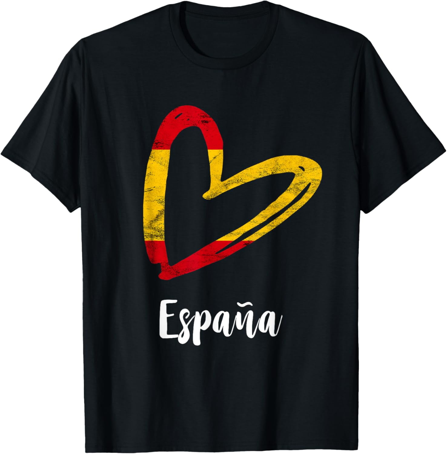 Espana Spanish Flag Heart Spanish Roots Espanol Spain Flag T-Shirtmen ...