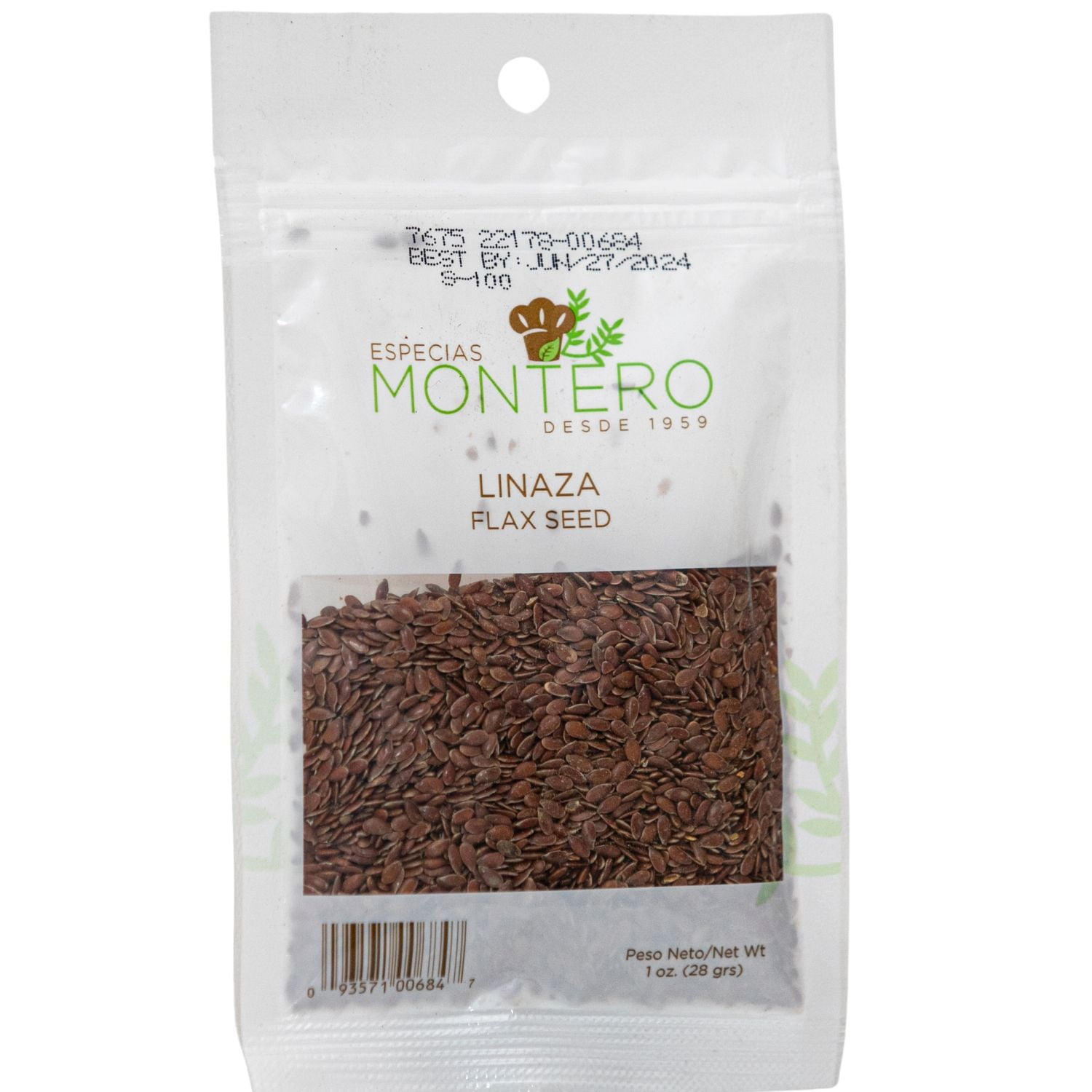Linaza, Especias Montero, Kosher, Seeds, 28grs., Single Item - Walmart.com