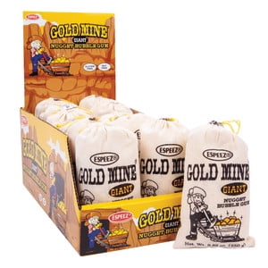 Espeez Gold Mine Giant Nugget Bubble Gum, Fruit-Flavored Candy, Retro ...