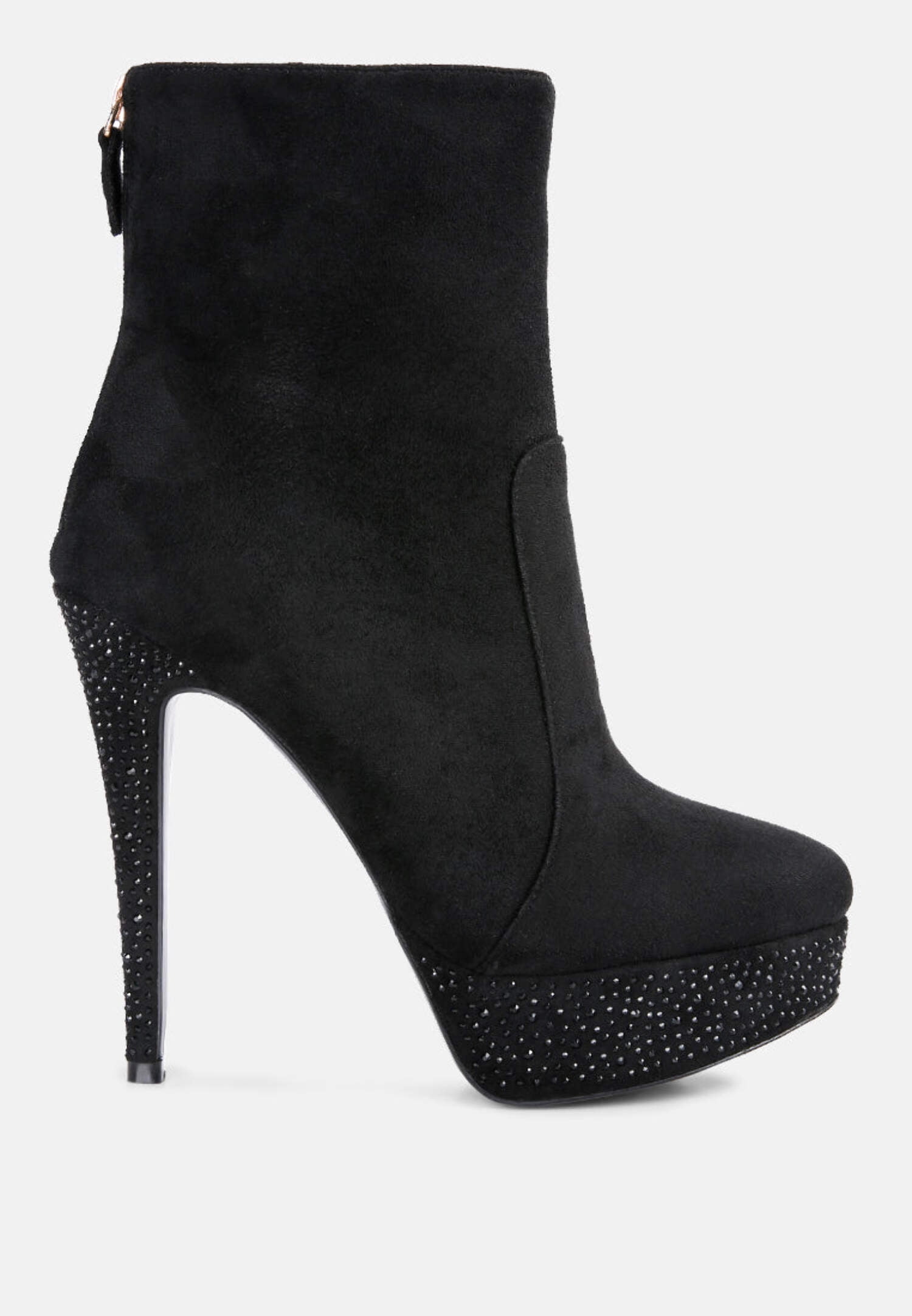 Espiree Microfiber High Heeled Ankle Boots - Walmart.com