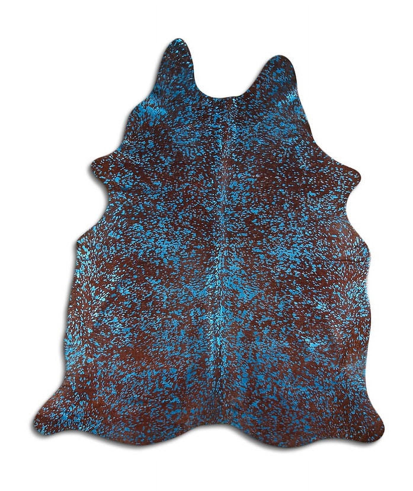 Espirit cowhide rugs for sale BLUE METALLIC ON BROWN rug - Walmart.com