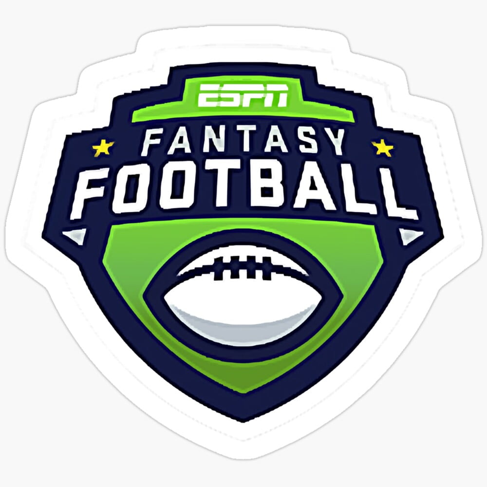 Espn Fantasy Football Left Chest Logo Sticker Baseball Sticker ...
