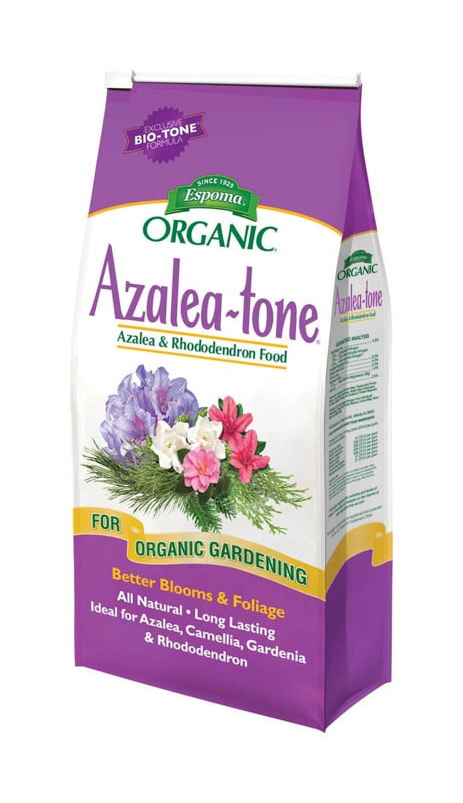 Espoma Azalea-tone Organic Azalea and Rhododendron Food Fertilizer, 4 ...