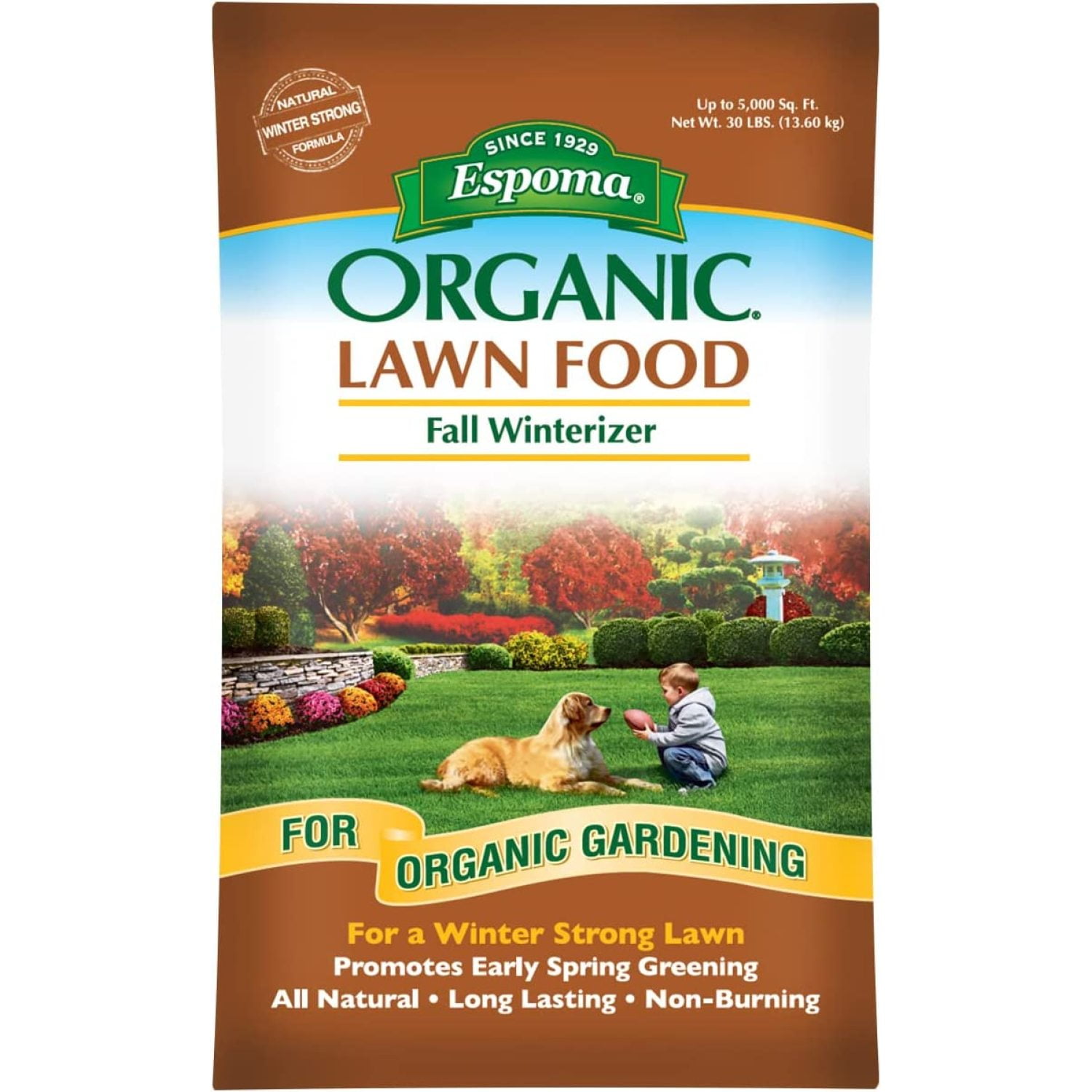 Espoma EOFW30 Organic Fall Fertilizer, 30-Pound - Walmart.com