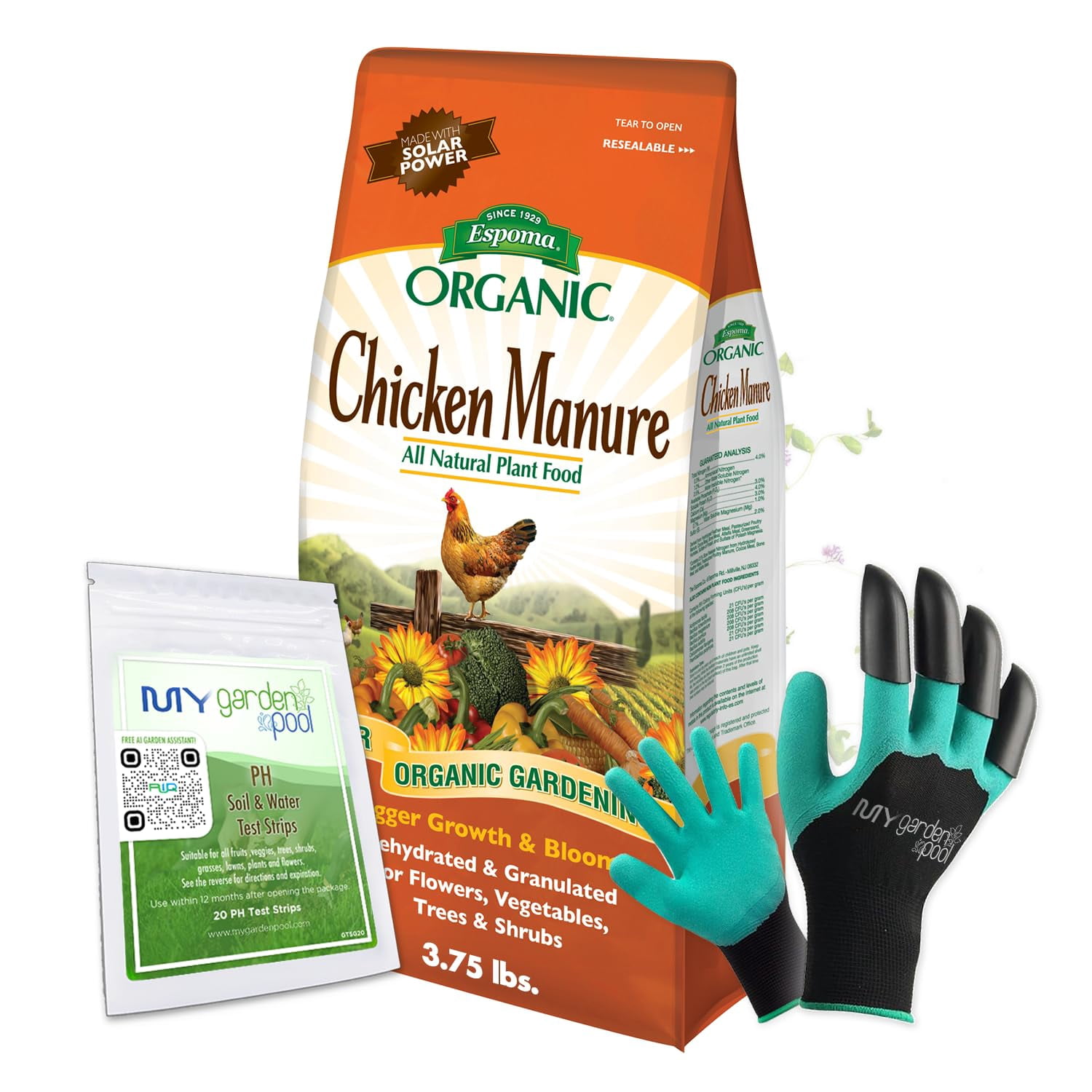 Espoma GM3 Chicken Manure 3.75 lb. - All-Natural Fertilizer for Healthy ...
