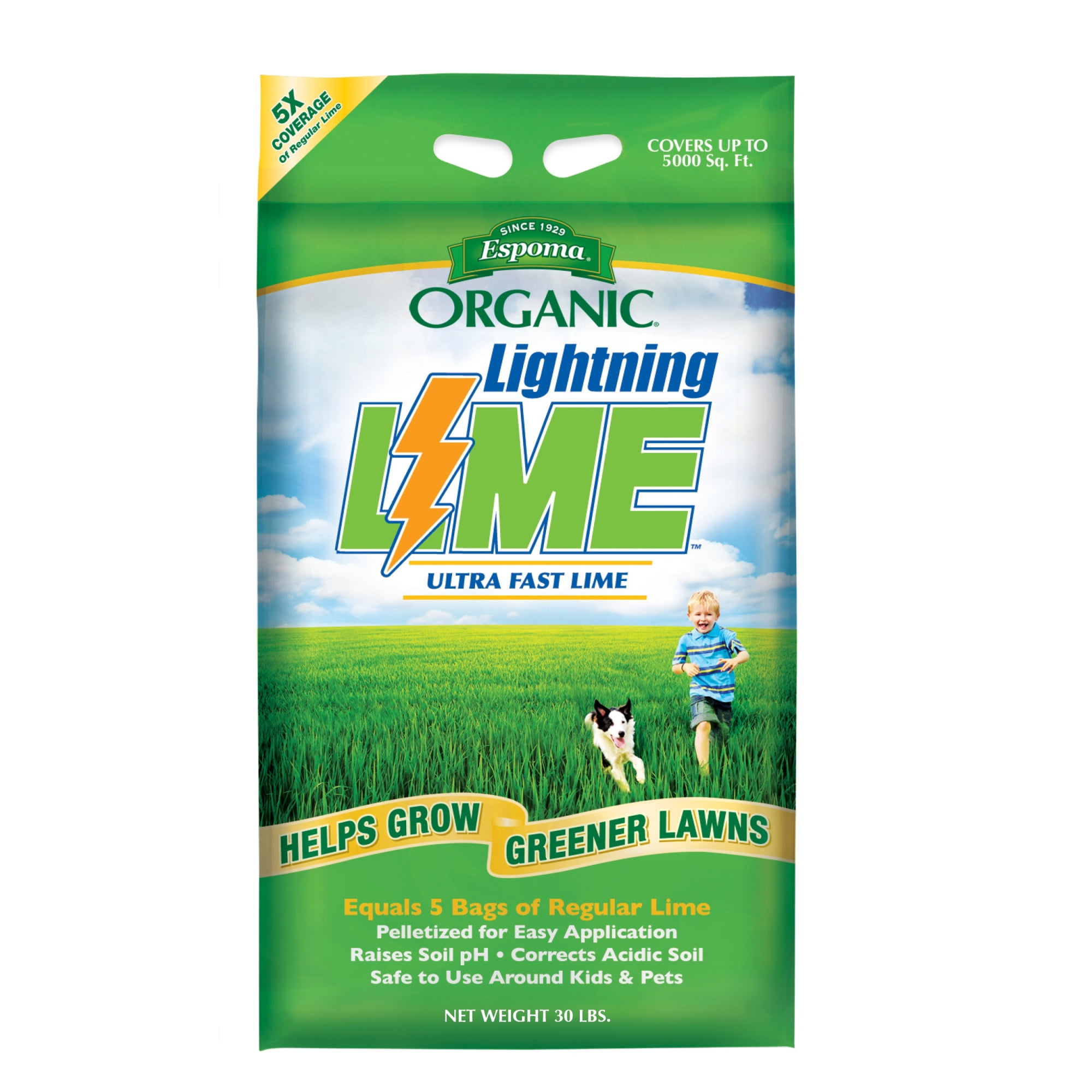 Espoma LL30 Organic Lightning Lime Fertilizer, 30 lb - Walmart.com