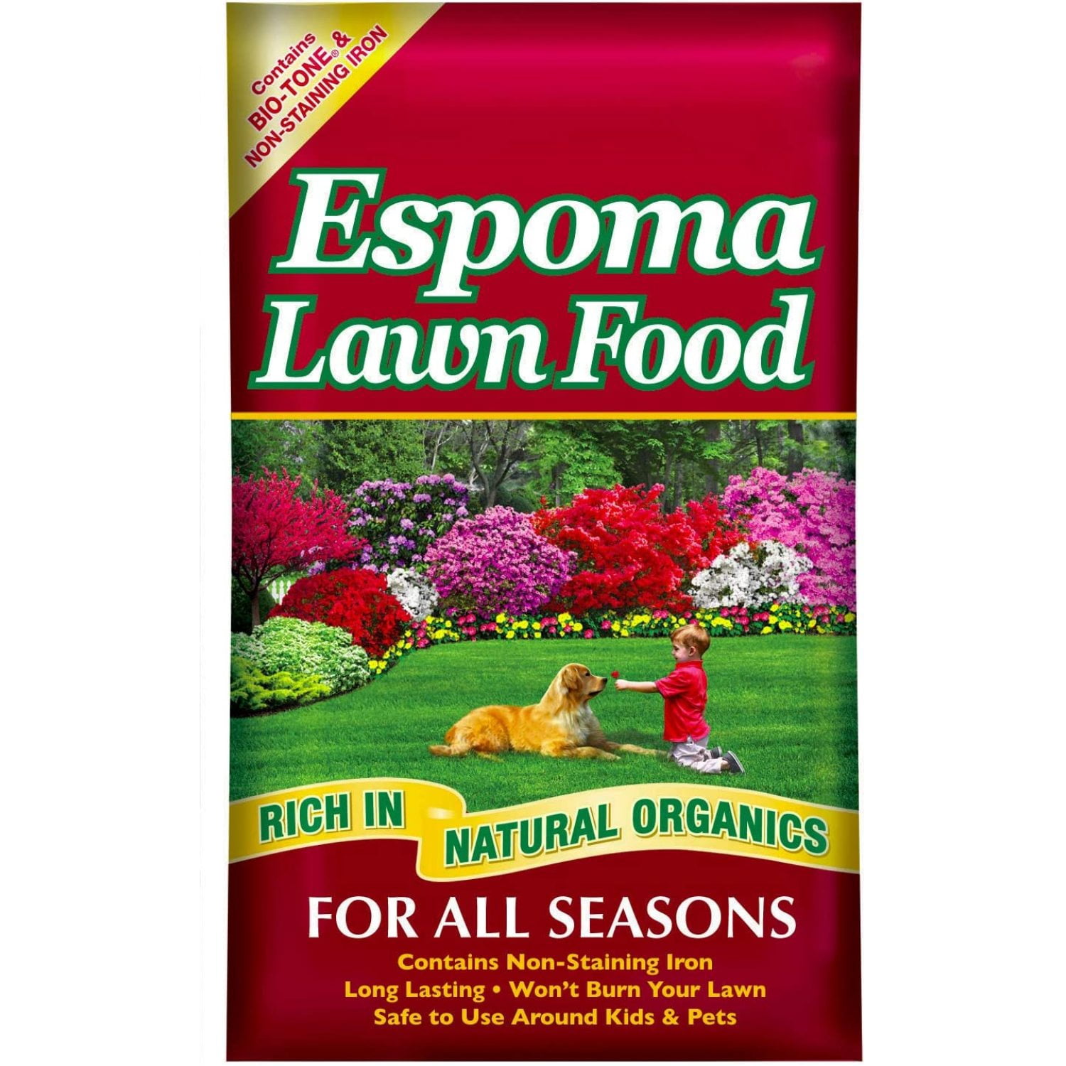 Espoma Lawn Food for All Seasons. Rich in Natural Organics 15-0-5 ...