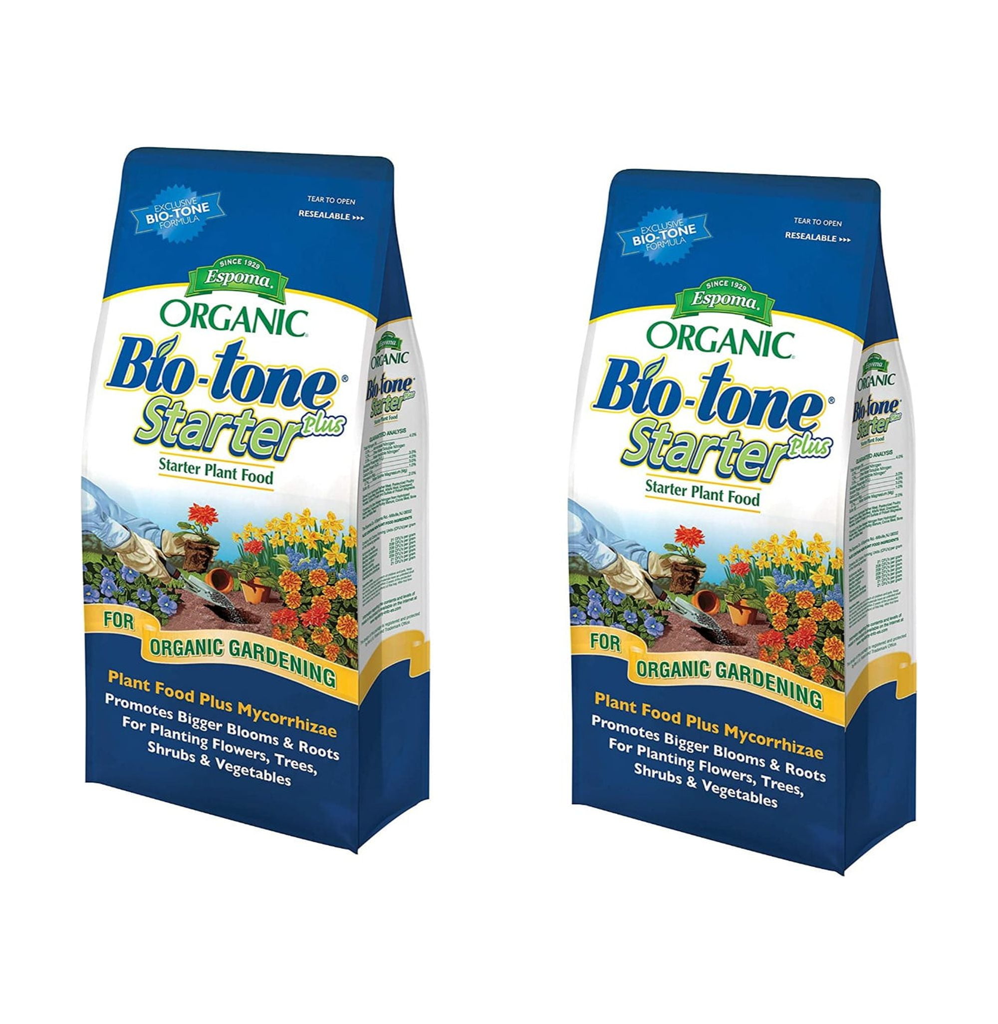 Espoma Organic Bio-tone Starter Plus, 4-3-3 Fertilizer with Mycorrhizae ...