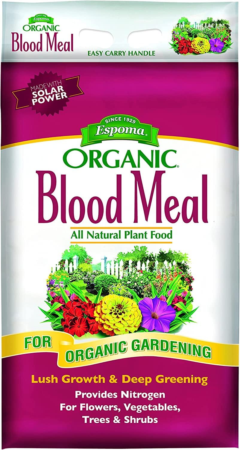 Espoma Organic Blood Meal 12-0-0, 17 Pound Bag - Dried Plant Food ...
