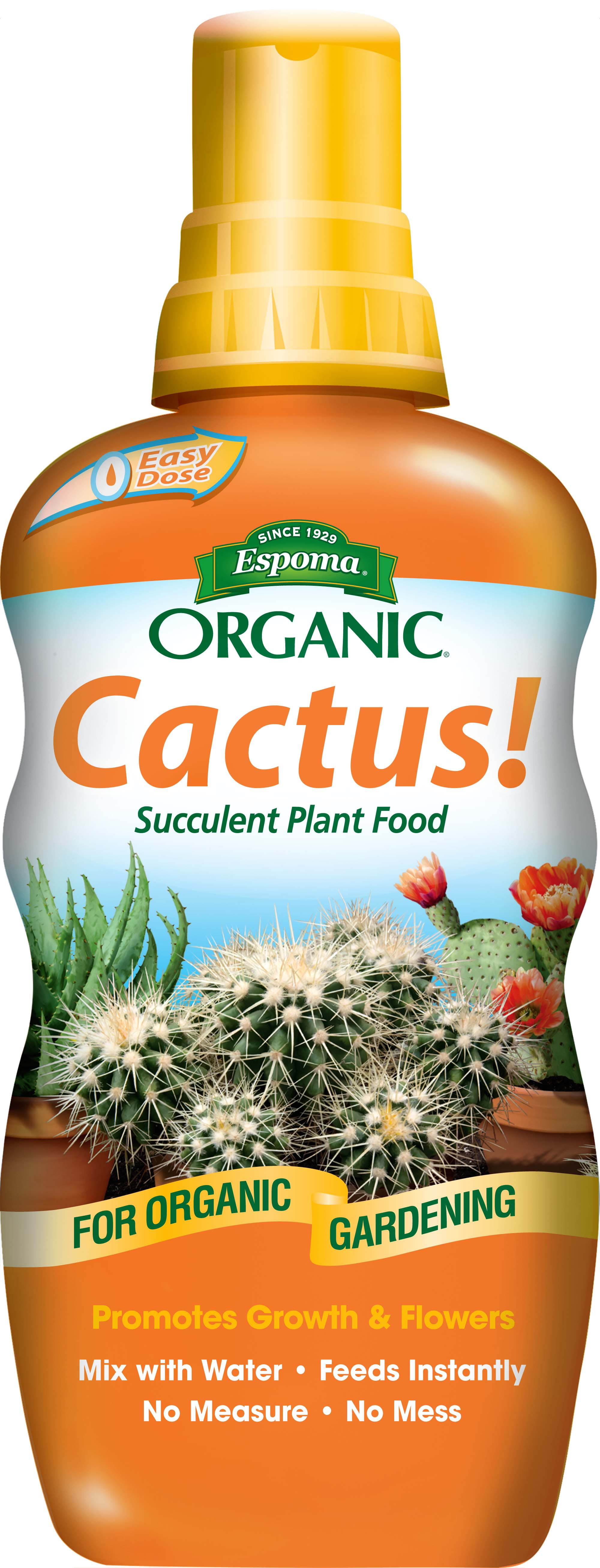 Espoma Organic Cactus! Indoor Plant Food Fertilizer, 8 oz. Concentrate ...