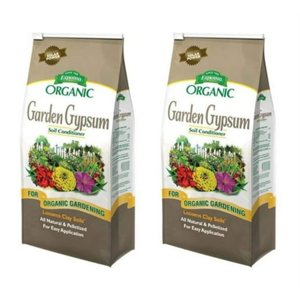 Espoma Organic Garden Gypsum Soil Conditioner, Loosens Clay Soils, for ...