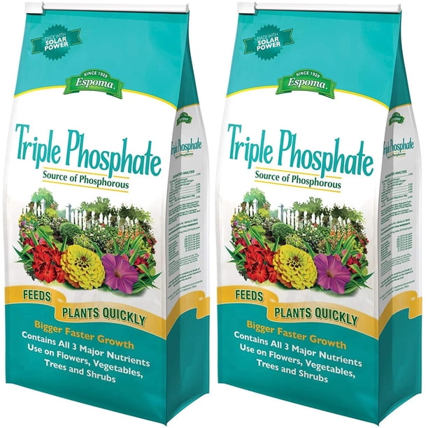 Espoma TP6 Triple Phosphate Fertilizer, 6.5-Pound, 2 Pack - Walmart ...