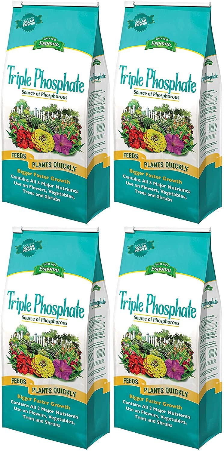 Espoma TP6 Triple Phosphate Fertilizer, 6.5-Pound, 4 Pack - Walmart.com