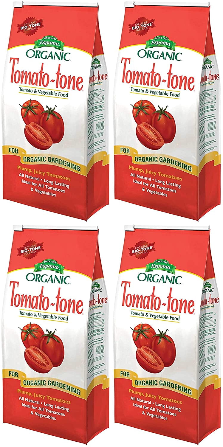 Espoma Tomato-Tone Organic Tomato Fertilizer, 4 lb. Bag (4 Pack ...