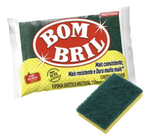 Esponja Multiuso BomBril Pack 6 BomBril Multipurpose Sponge Brazil in ...