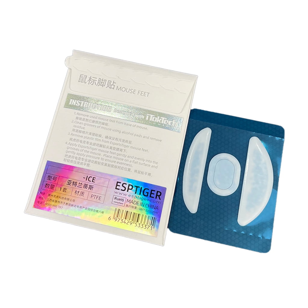 Esportstiger Mouse Skates Feet For Atlantis White Mouse Glides Curve ...