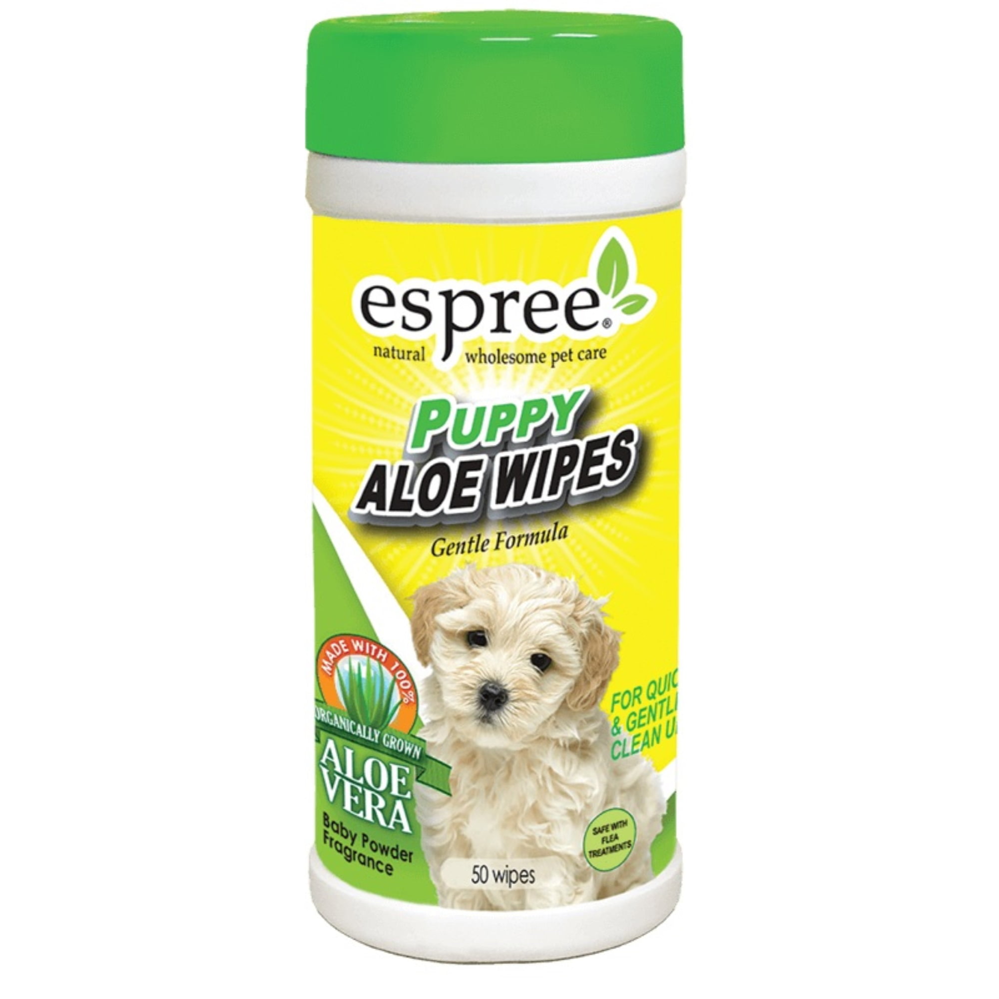 Espree Puppy Aloe Wipes Gental Formula Baby Powder Fragrance - Walmart.com