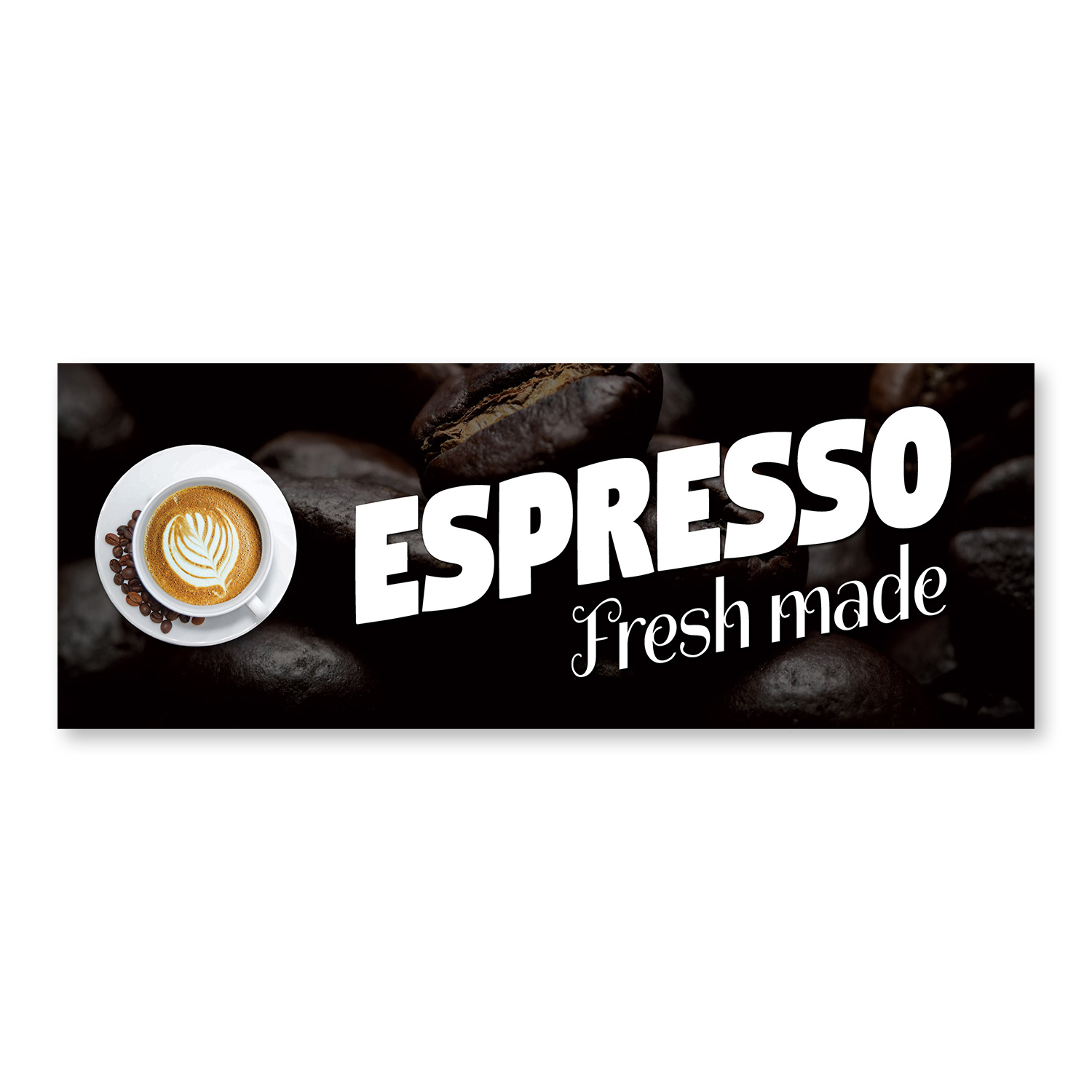Espresso 12" x 4.5" Decal | Advertise Your Business | All Weather Can ...