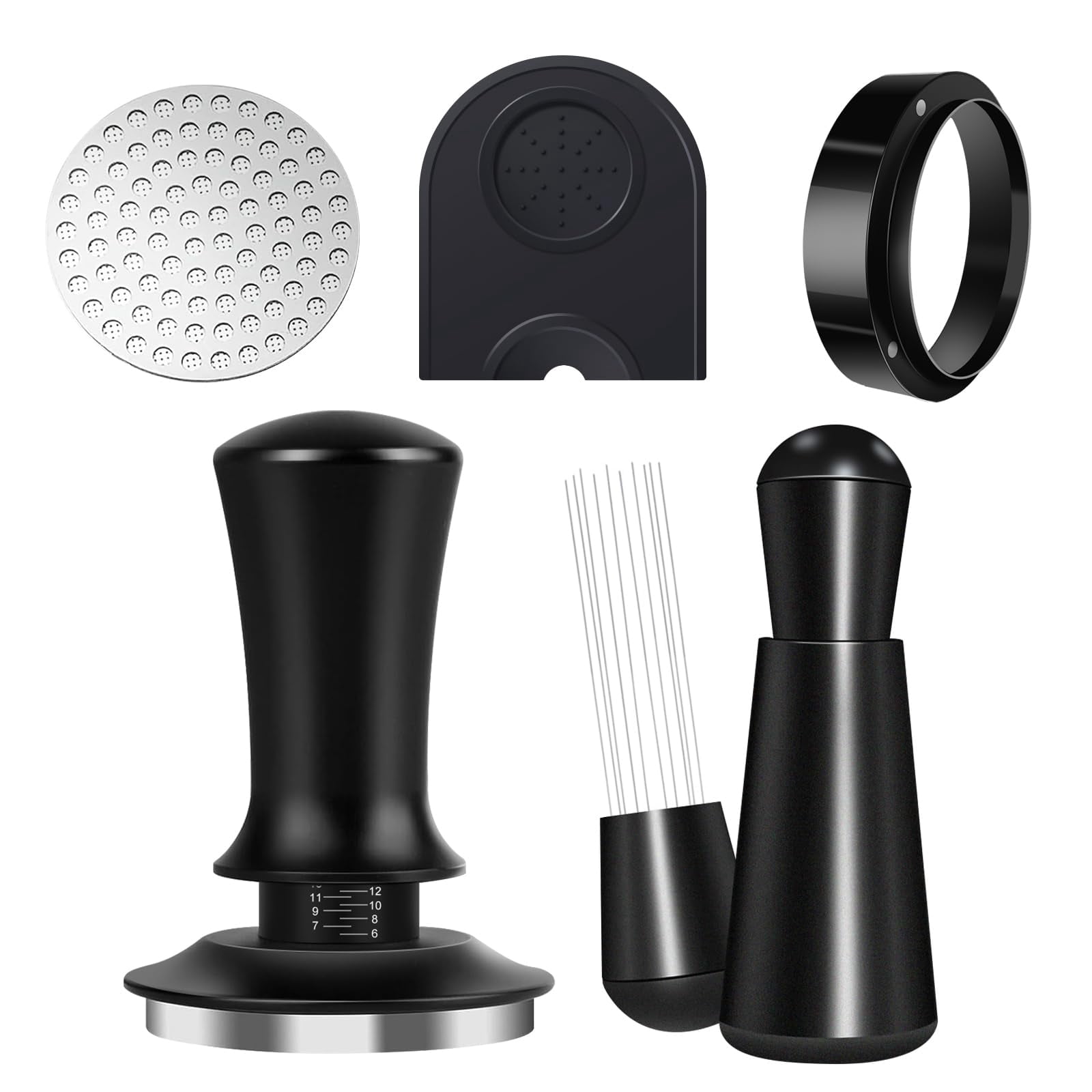 Espresso Accessories Kit 51mm Coffee Tamper Set With Tool Mat Dosing ...