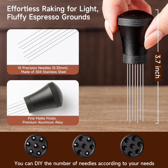 Espresso Accessories Kit 51mm, WDT Tool, Dosing Funnel and Puck Screen ...