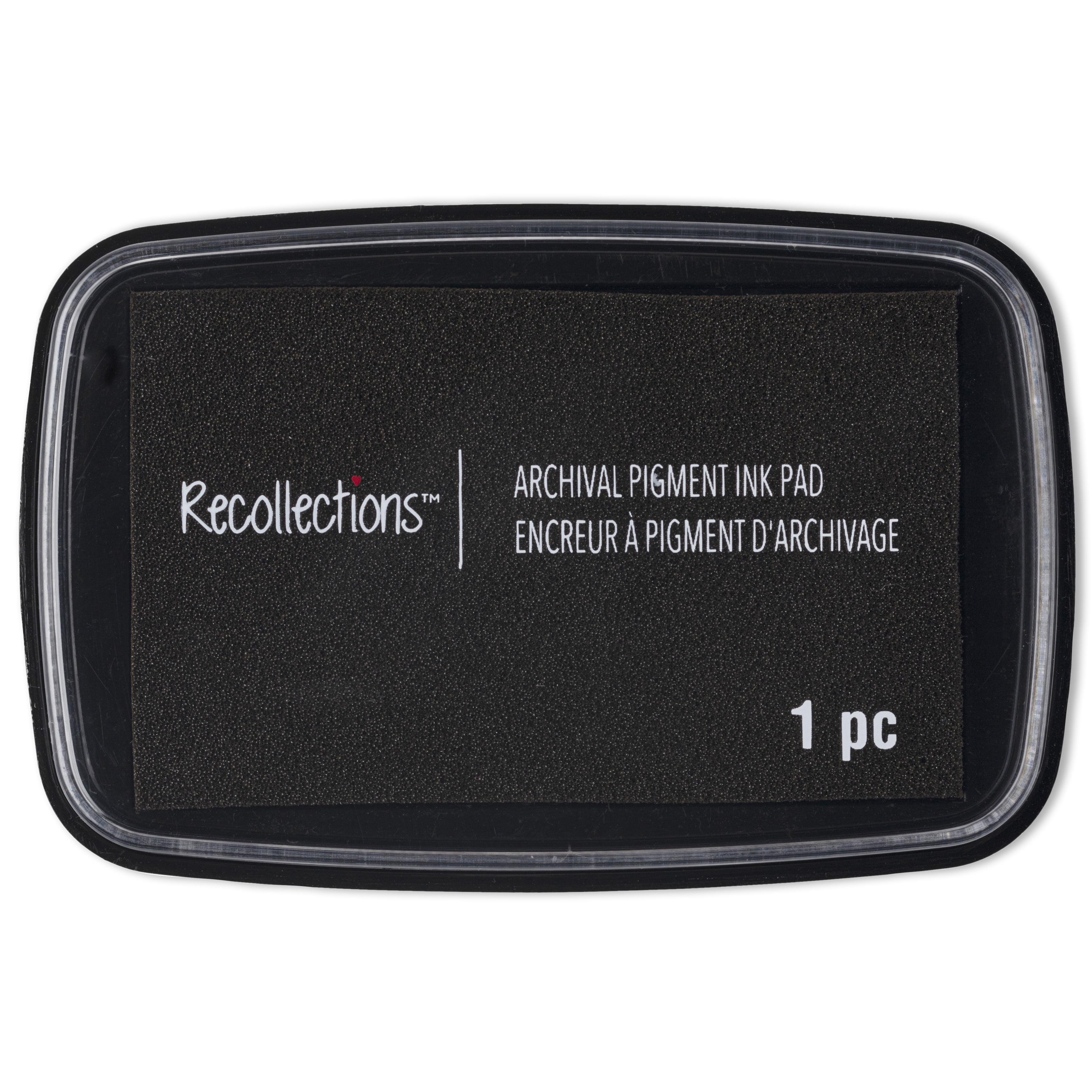 Espresso Archival Pigment Ink Pad by Recollections - Use On Paper - Chipboard - Wood - and More ...