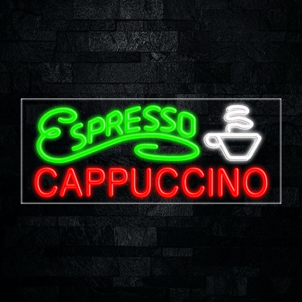 Espresso Cappuccino-LED Neon Sign 30"L x 12"H #30235 - Walmart.com