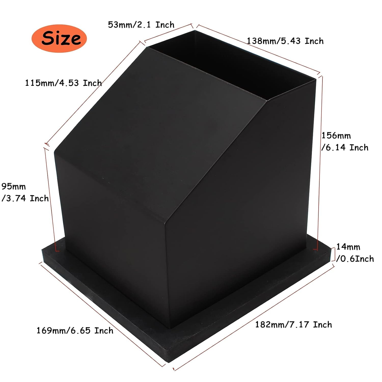 Espresso Coffee Grounds Knock Box Chute, Built-in Desktop Waste Bucket ...