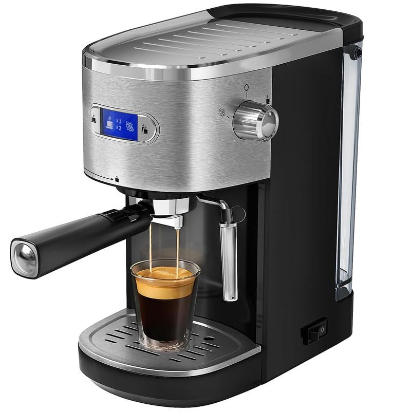 Espresso Coffee Maker Machine, 20 BAR Professional Espresso Maker with Milk Frother Steam Wand ...