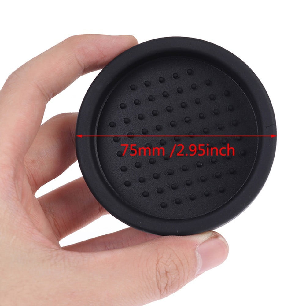 Espresso Coffee Round Tamping/Tamper Pad/Holder Black Silicone Mat ...