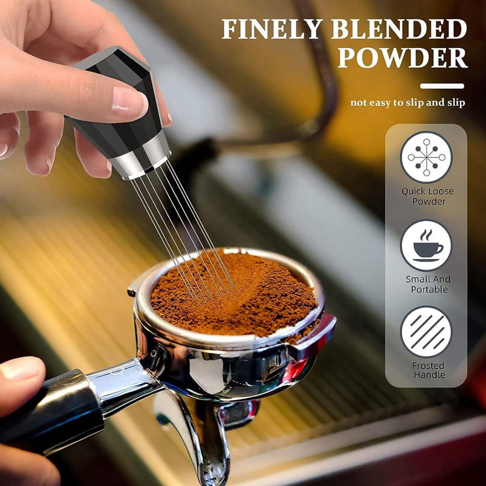 Espresso Coffee Stirrer,WDT Tool, Stainless Steel Mini Whisk for ...