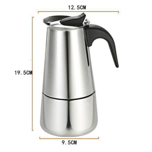 Espresso Coffer Maker Stainless Steel Moka Coffee Pot With Electric ...