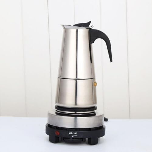 Espresso Coffer Maker Stainless Steel Moka Coffee Pot With Electric ...