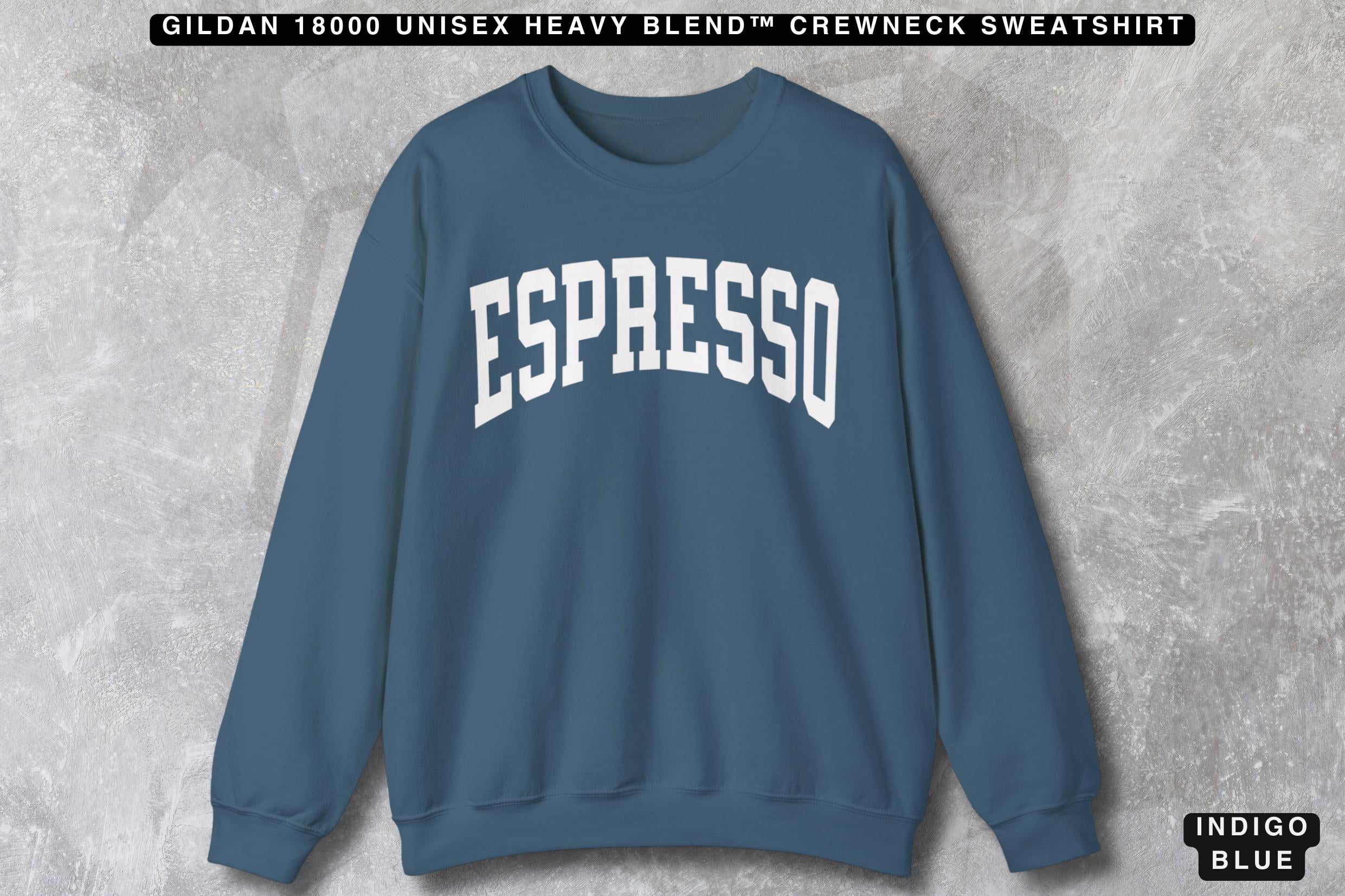 Espresso Collegiate T-Shirt - Coffee Lover Gift University-Style ...