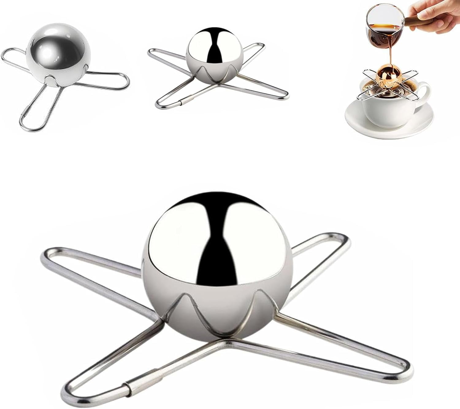 Espresso Cooling Ball,Compound Ball Chiller for Espresso Shots ...