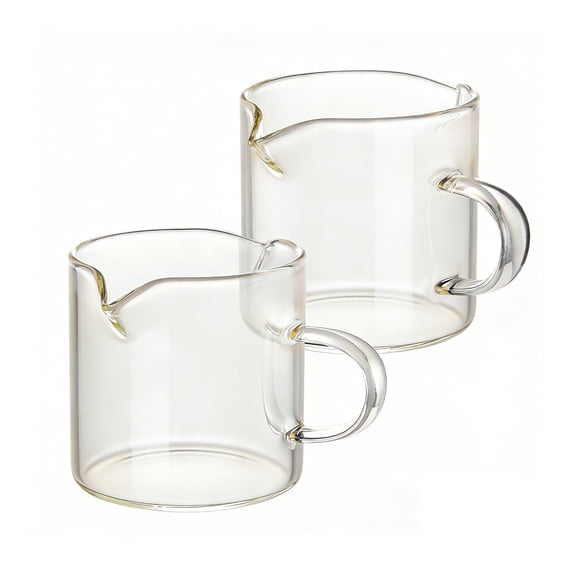 Espresso Cups, Glass Coffee Cups, Coffee Bar Accessories, 2-Pack 4oz ...