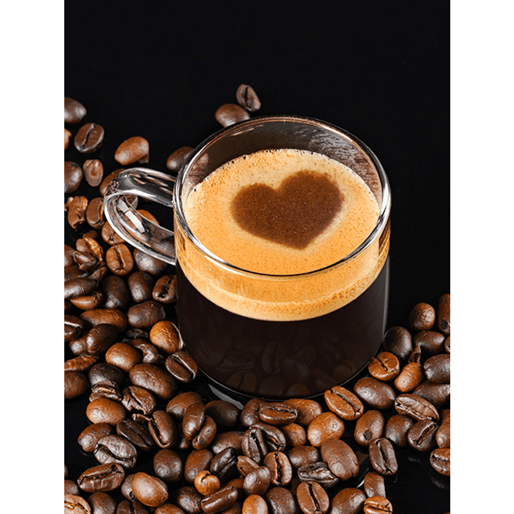 Espresso Cups Set Of 2, Insulated Espresso Shot Glass 4.3 OZ, Clear ...