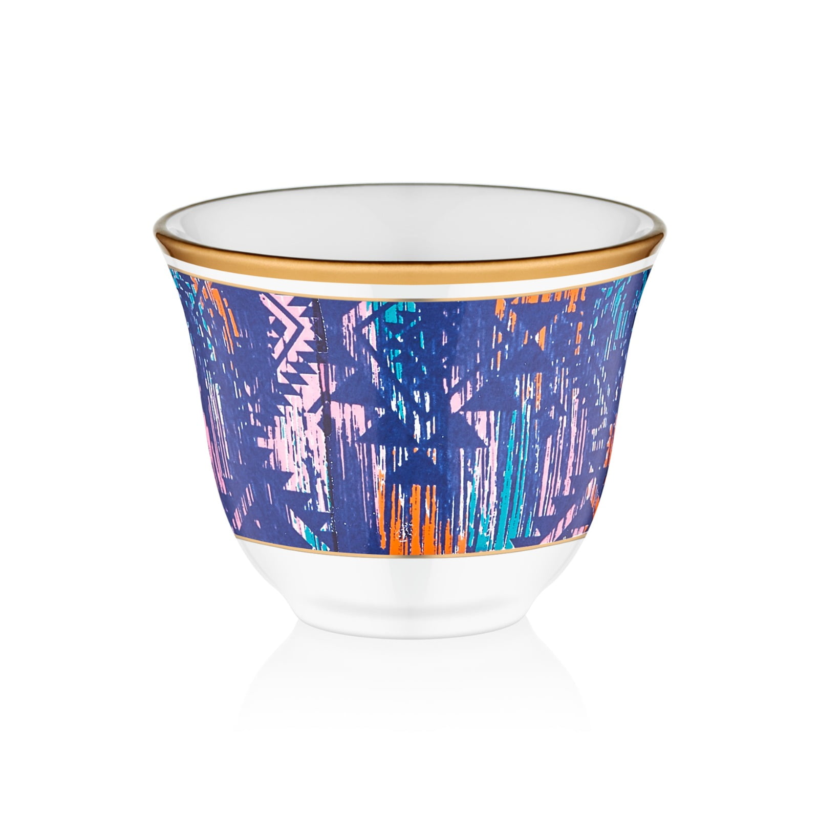 Espresso Cups Set of 6, Hand Painted Arabic Mirra Coffee Cup Set, Fancy ...