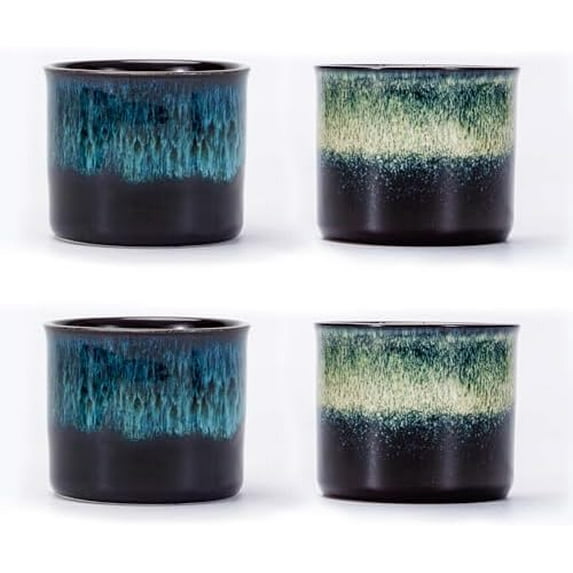 Espresso Cups Set of 2, Ceramic Espresso Cups, Expresso Shots Cups, 2 ...