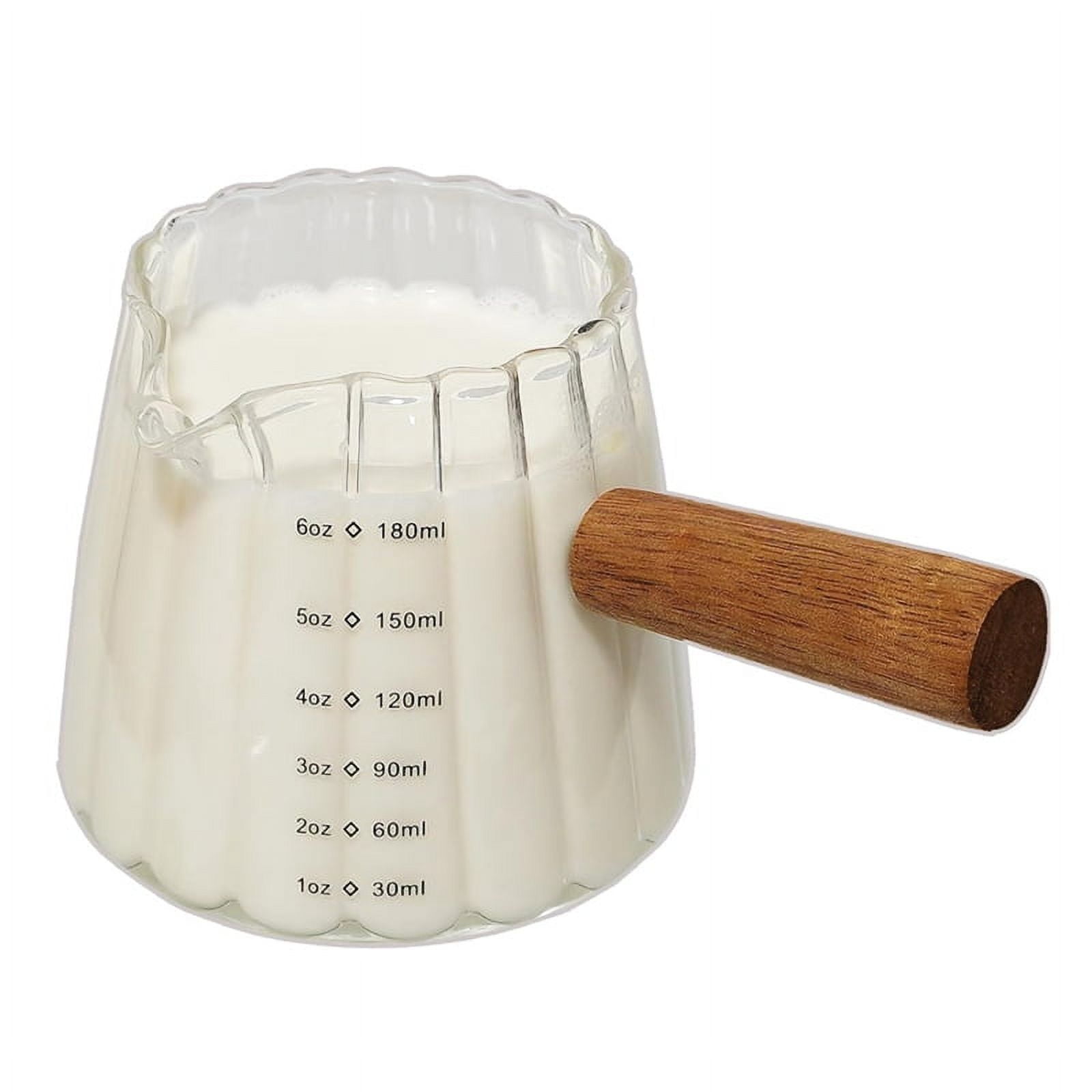 Unbranded, Espresso Cups with Wood Handle, 6oz, Ribbed Design - Walmart.com
