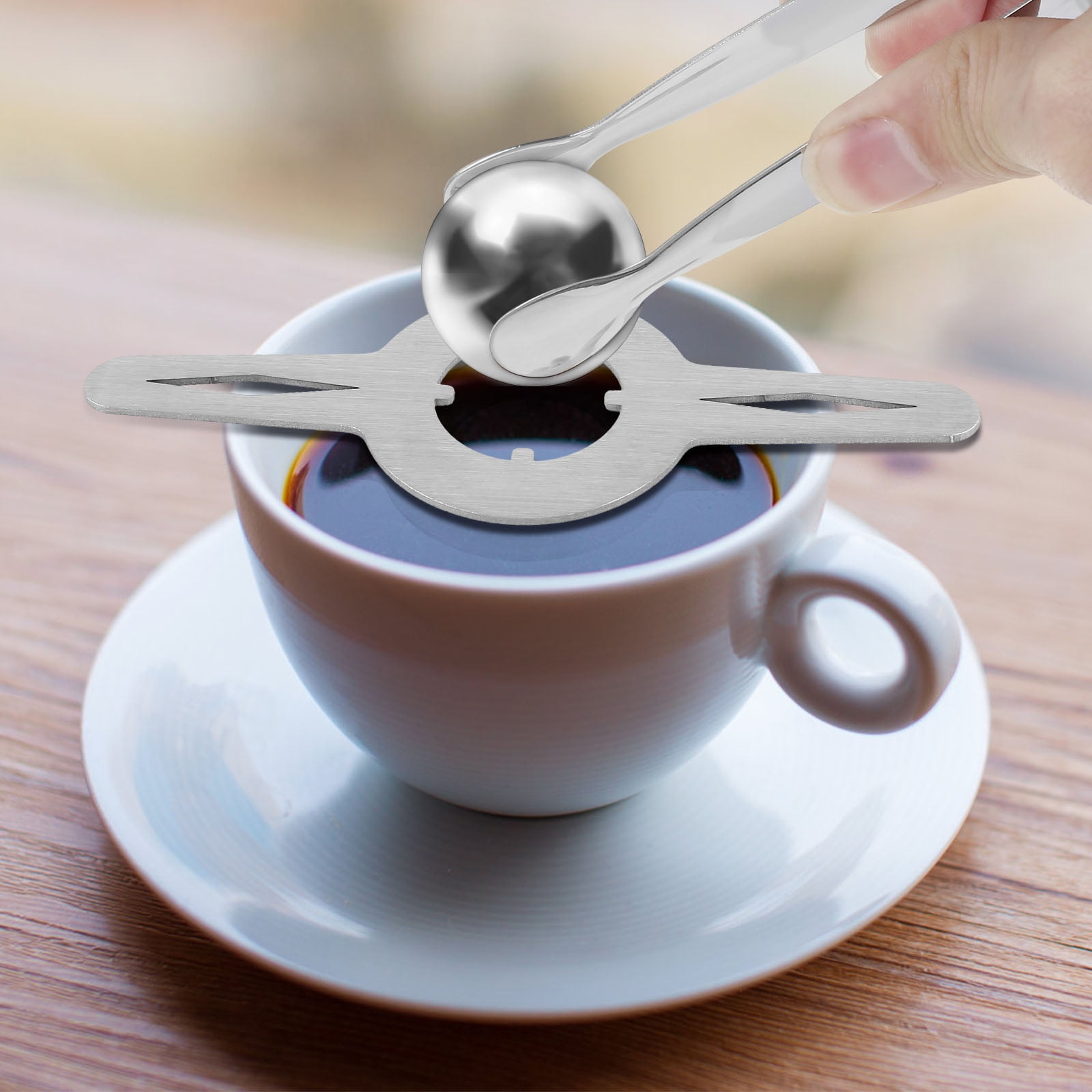 Espresso Frozen Ball with Detachable Rack and Tong Stainless Steel ...
